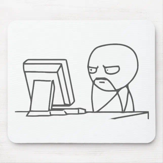 Cara Meme - Mousepad do computador | Zazzle Portugal
