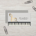 Cartão De Visita Pianista do músico do teclado de piano do | Zazzle ...