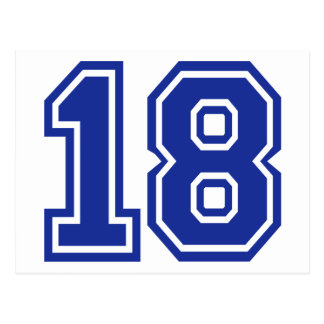 Cartões Número Dezoito, Convites Número Dezoito Personalizáveis