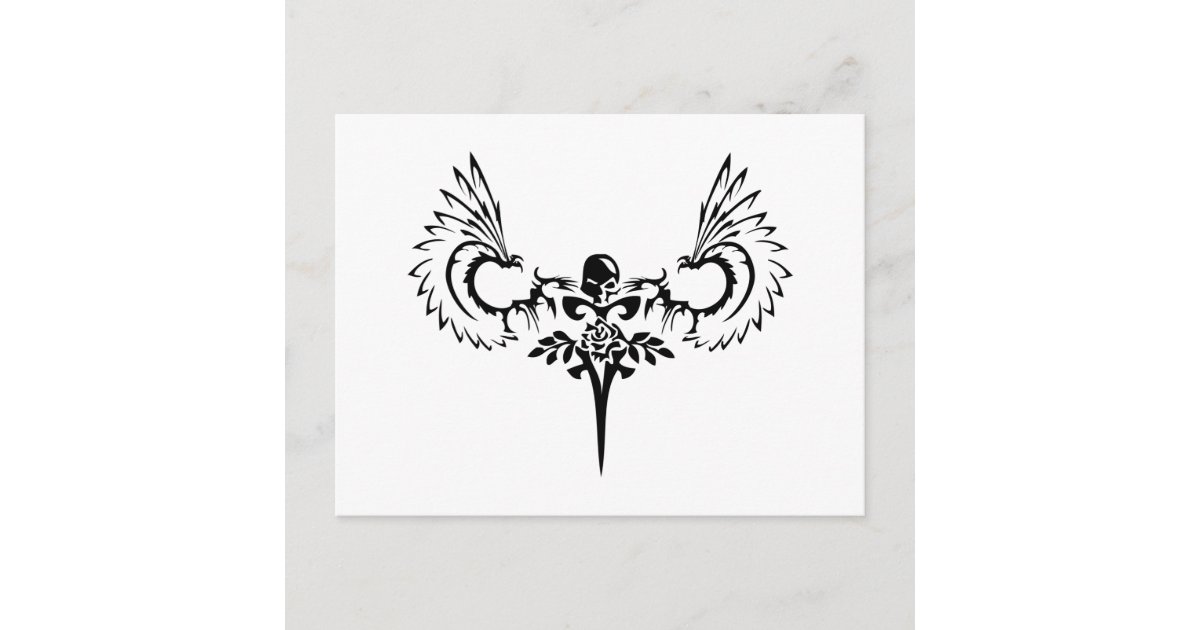 Cartão Postal Fallen ANgel Design Studio Logo | Zazzle Portugal