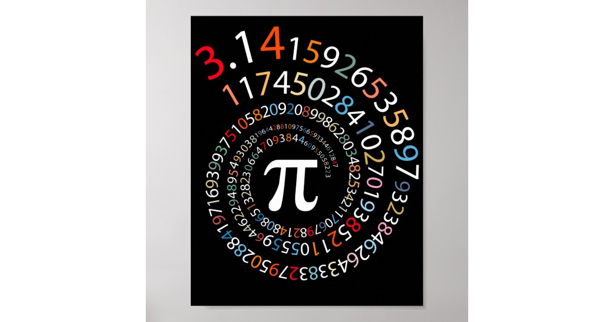 Poster 3.14 Pi - Símbolo Math | Zazzle Portugal